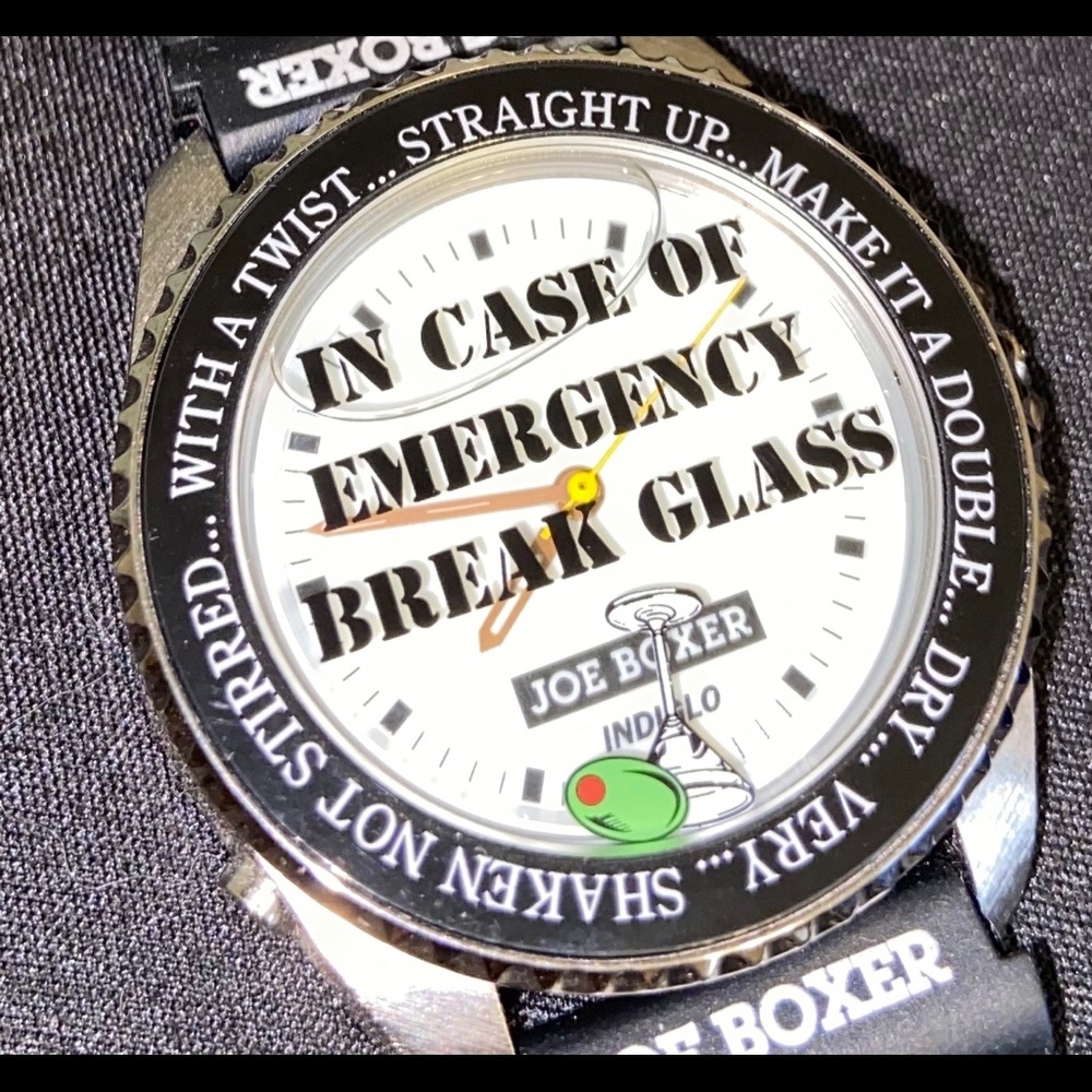 Joe Boxer Rare Vintage Unisex Watch W Leather Band - Gem